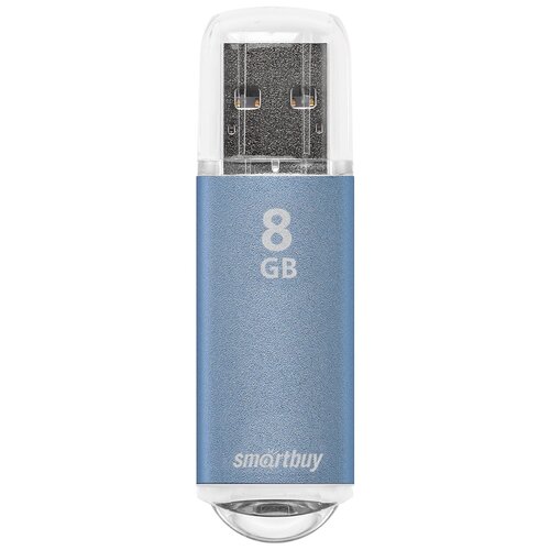 Флешка SmartBuy V-Cut USB 2.0 8 ГБ, 1 шт., синий