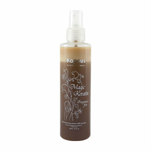 KAPOUS, MAGIC KERATIN, Реструктурирующая сыворотка с кератином, 200 мл
