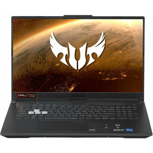 ASUS Ноутбук Asus TUF Gaming FX707ZC4-HX056 Core i7 12700H 16Gb SSD1Tb NVIDIA GeForce RTX 3050 4Gb 17.3" IPS FHD (1920x1080) noOS grey WiFi BT Cam (90NR0GX1-M003H0)