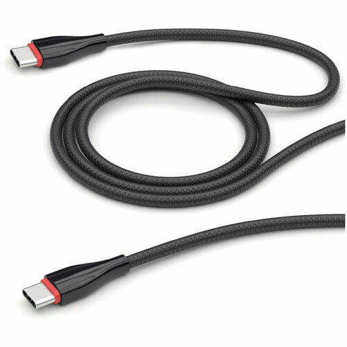 Кабель USB2.0 Type C-Type C 1m черный Deppa (72397) ceramic