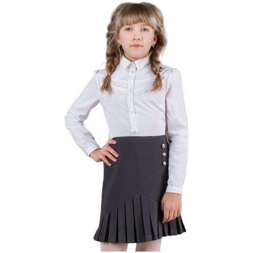 Школьная юбка Инфанта, размер 158/84, серый