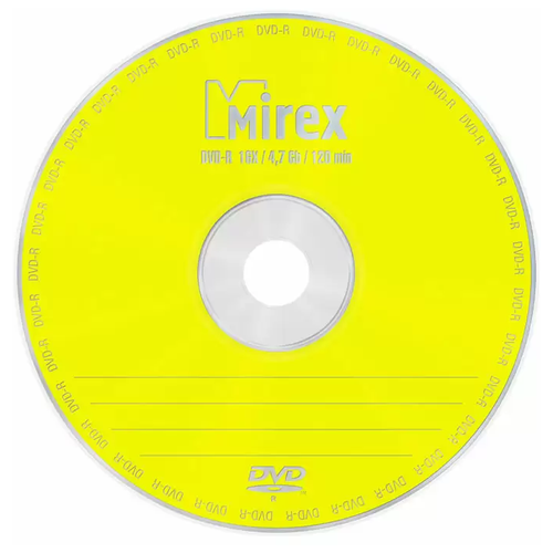 Диск DVD-R Mirex 4.7 Gb, 16x, Cake Box (25), (25/300)