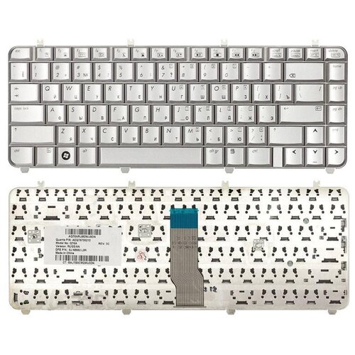 Клавиатура для ноутбука HP Pavilion dv5-1007tx серебристая