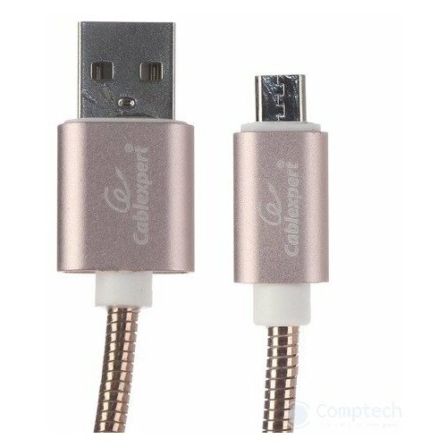 Cablexpert Кабель USB 2.0 CC-G-mUSB02Cu-1.8M AM microB серия Gold длина 1.8м золото блистер