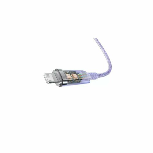 Кабель быстрой зарядки Baseus Explorer Series Fast Charging with Smart Temperature Control USB-A to Apple Lightning 2m. 2.4A (CATS010105) purple