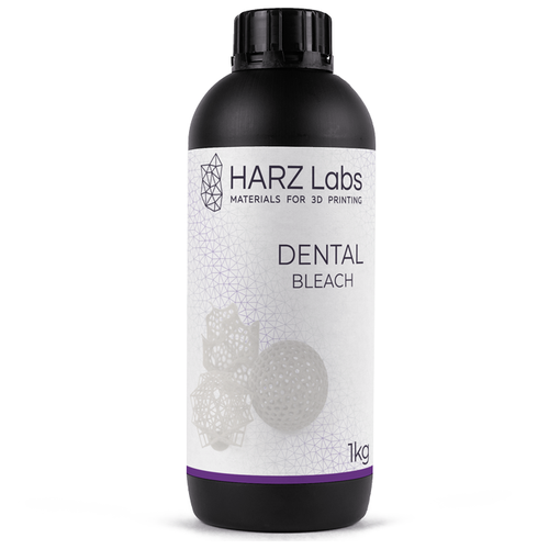HARZ Labs Фотополимерная смола HARZ Labs Dental Bleach, бесцветный (1000 гр)