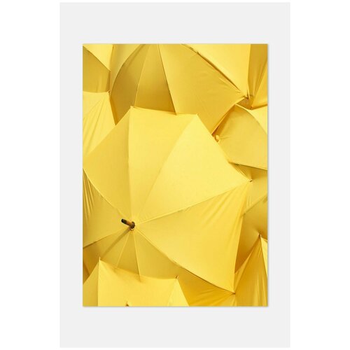 Постер для интерьера Postermarkt, 40х50 см в тубусе, Желтый #7