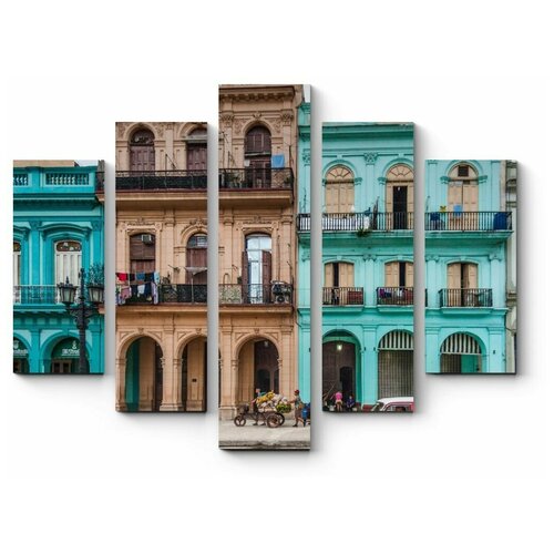 Модульная картина Красочные здания на Пасео-дель-Прадо125x100