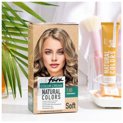 Краска для волос FARA Natural Colors Soft 350 пшеница, 116 г