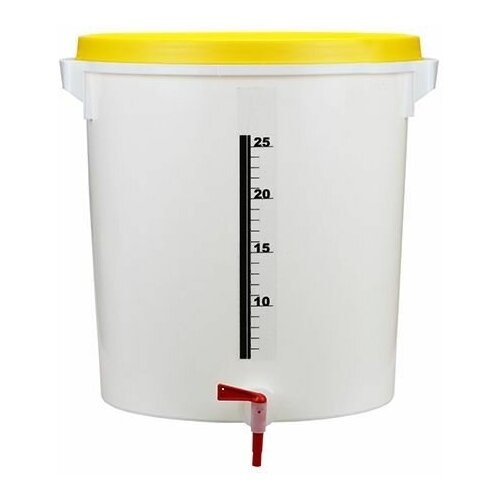 Емкость для брожения (ферментатор) с краном и крышкой 32 л, полиэтилен