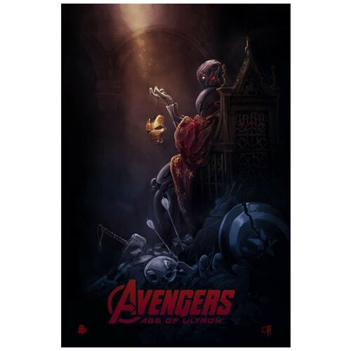 Плакат, постер на бумаге The Avengers-Age of Ultron/Мстители-Эра Альтрона. Размер 30 на 42 см