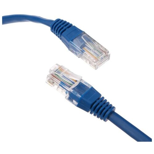 Патч-корд Gembird PP12e-20M/B, UTP 5е кат, RJ-45(m)-RJ-45(m), 20 м, синий