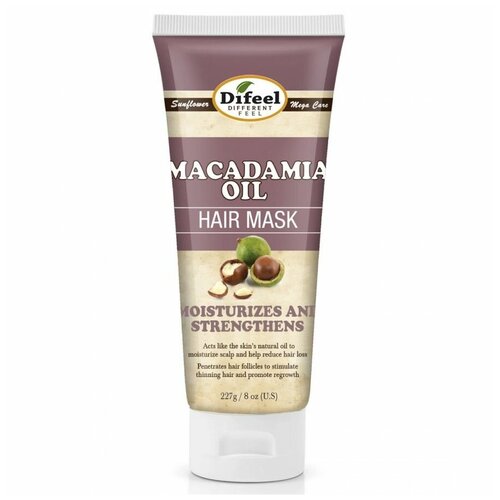 Difeel Питательная маска для волос с маслом макадамии / Macadamia Oil Premium Hair Mask, 236 мл