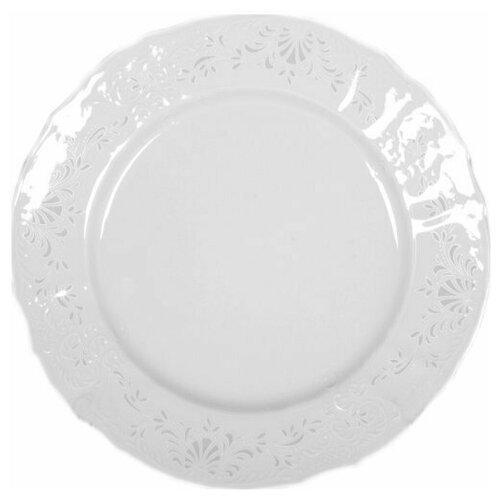 Набор тарелок 25 см 6 шт Thun "Бернадотт /Платиновый узор" / 006112