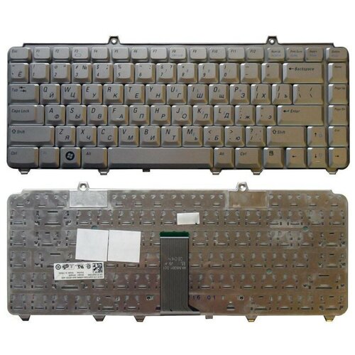 Клавиатура для ноутбука Dell Inspiron 1420 1520 1525 1526 1540 Vostro 1400 1500 XPS M1330 серебристая