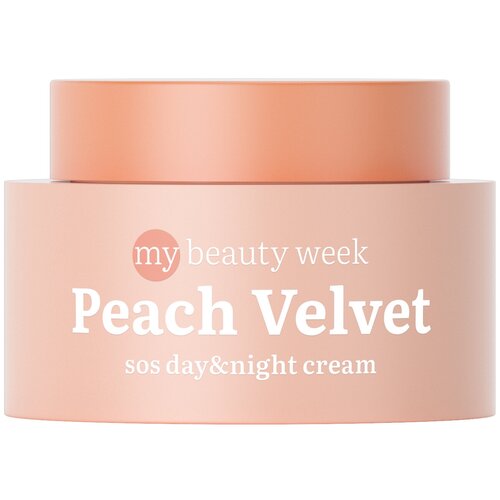 Крем для лица 7DAYS My beauty week Peach velvet, восстанавливающий, с пантенолом, 50мл