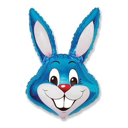 Воздушный шар с гелием Flexmetal Кролик, синий