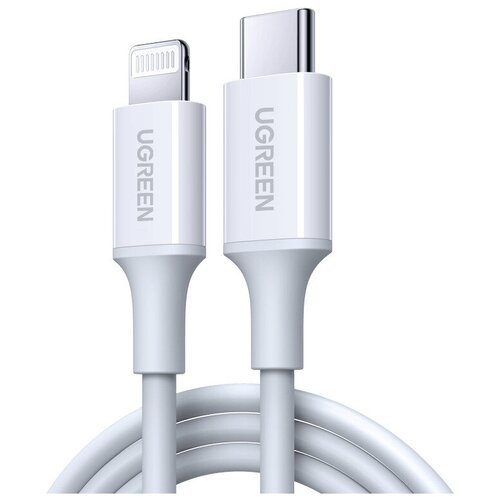 Кабель UGREEN US171 (60748) USB-C to Lightning Cable M/M Nickel Plating ABS Shell. Длина: 1,5м. Цвет: белый