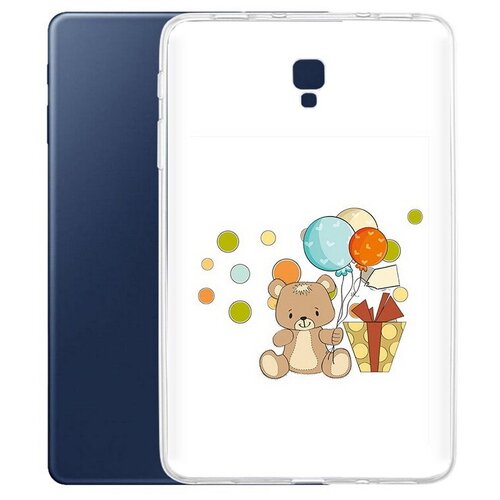 Чехол задняя-панель-накладка-бампер MyPads медвеженок с подарком для Samsung Galaxy Tab A 10.5 SM-T590 (2018)/Samsung Galaxy Tab A 10.5 SM-T595 (2018) противоударный