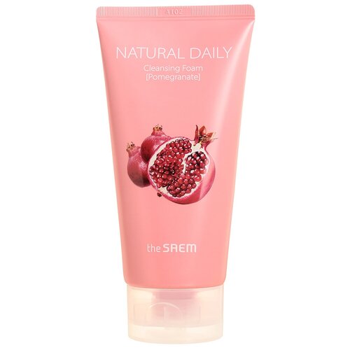 Пенка для умывания с экстрактом граната The Saem Natural Daily Cleansing Foam Pomegranate, 150 мл