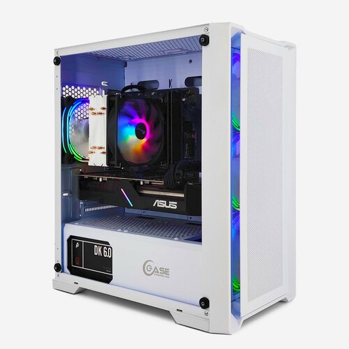 Игровой PC юкомс Ryzen 7 7700X, RX 6600 8GB, HDD 1TB, SSD 240GB, 64GB DDR5, БП 500W, win 10 pro, White game case