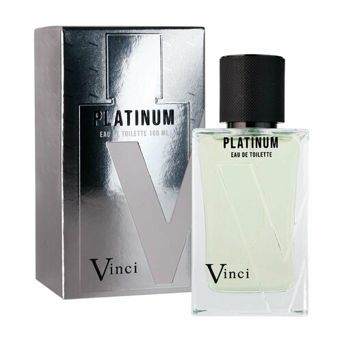 VINCI (Delta parfum) Туалетная вода мужская Vinci Platinum, 100 мл