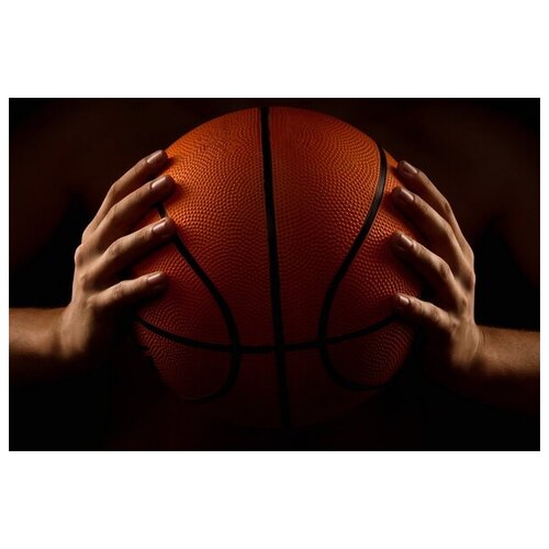 Постер на холсте Баскетбольный мяч 45см. x 30см.