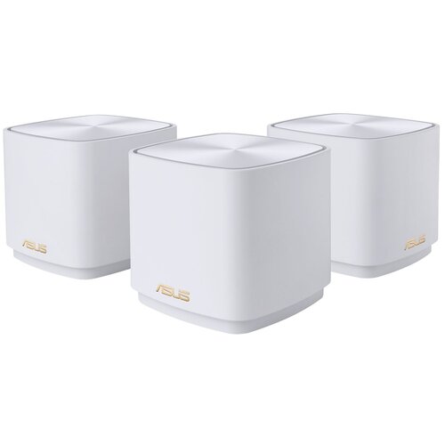 Бесшовный Mesh роутер Asus ZenWiFi AX XD4 (XD4 (W-3-PK)) AX1800 10/100/1000BASE-TX белый (упаковка:3шт)