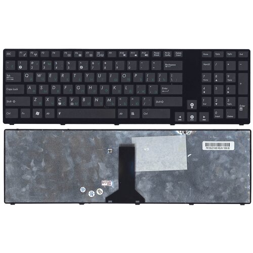 Клавиатура для ноутбука Asus K93SM, черная с черной рамкой