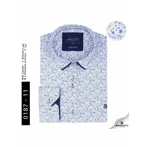 Рубашка BARCOTTI, размер 6XL, голубой