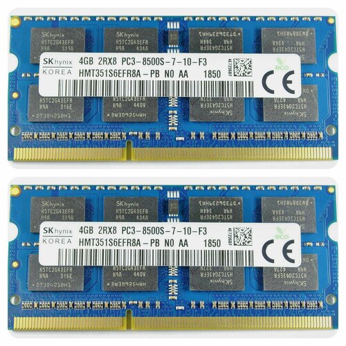 Оперативная память Hynix 4GB PC3-8500S 1066MHz SO-DIMM