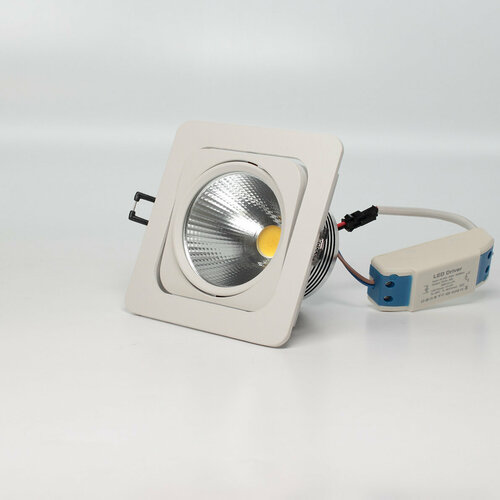 Светодиодный светильник встраиваемый 120.1 series white housing BW14 (10W,220V, day white)