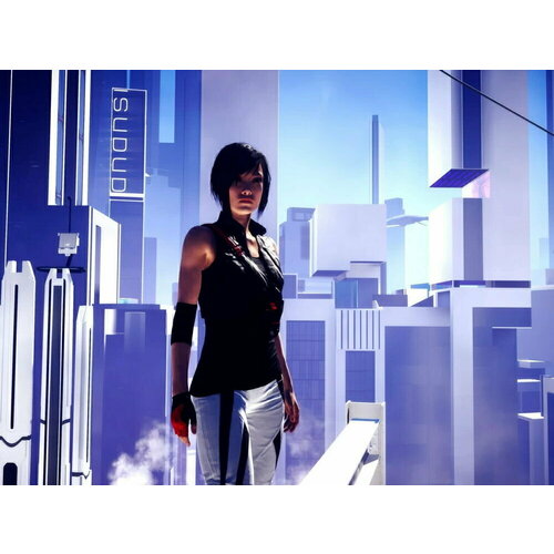 Плакат, постер на бумаге Mirrors Edge/игровые/игра/компьютерные герои персонажи. Размер 30 х 42 см