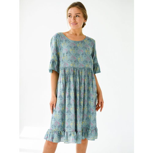 Платье Текстильный Край, размер 44, голубой