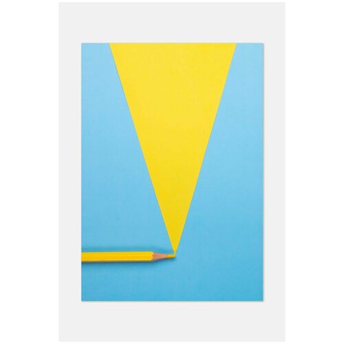 Постер для интерьера Postermarkt, 40х50 см в тубусе, Желтый #47