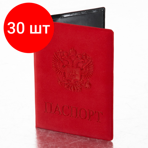 Комплект для паспорта STAFF, красный