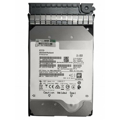 Жесткий Диск HP MB012000JWDFD 12Tb 7200 SAS 3,5" HDD