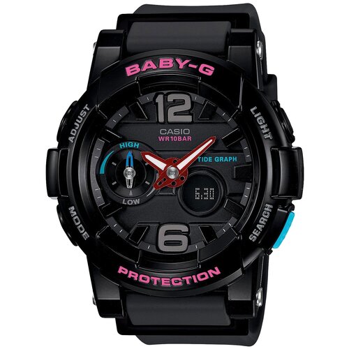 Наручные часы CASIO Baby-G 8687, черный, розовый