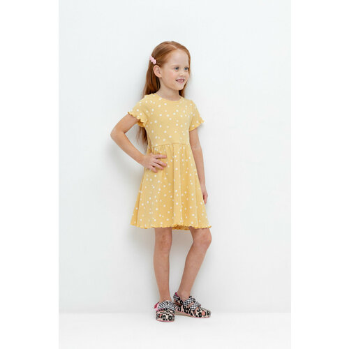 Платье crockid, размер 52/92, желтый