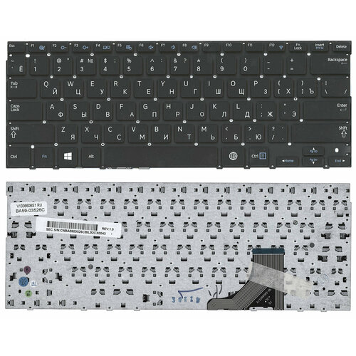 Клавиатура для ноутбука Samsumg BA59-03381A черная