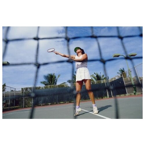 Постер на холсте Игра в теннис №6 45см. x 30см.