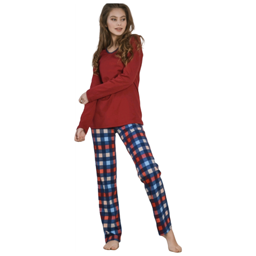 Пижама  Монотекс, размер 44, бордовый