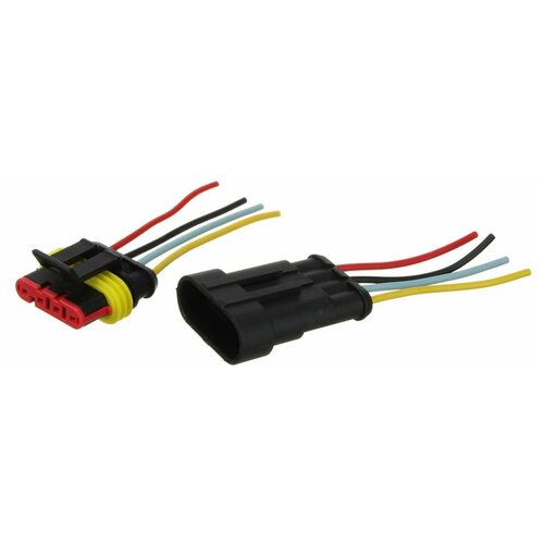 Разъем SM 4 pin герметичный комплект мама папа