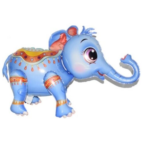 Шар Ходячая Фигура, Маленький слоненок, Голубой 71 см