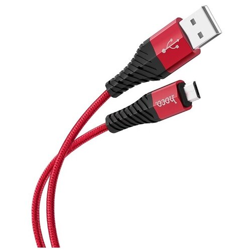Кабель USB Hoco X38 Cool Charging, Micro-USB, 1м, красный