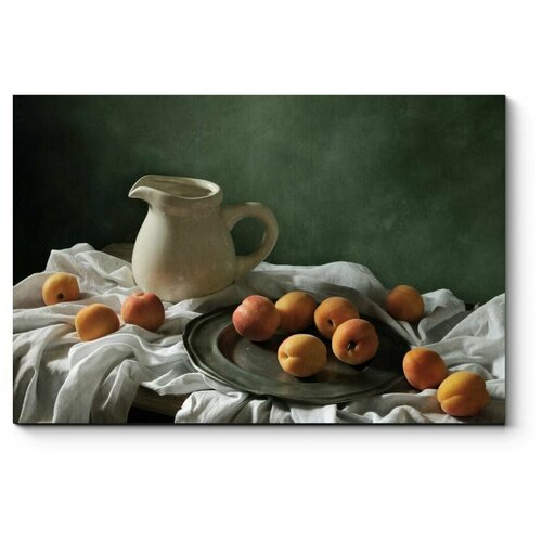 Модульная картина Натюрморт с сочными абрикосами 130x87