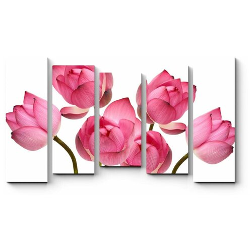 Модульная картина Розовая нежность140x84