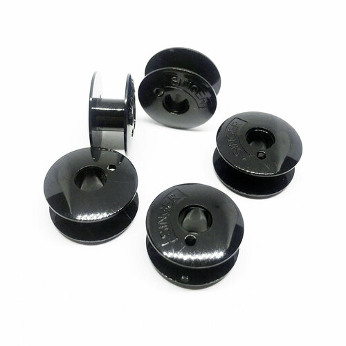 Комплект черных шпуль (10 шт) для бытовых швейных машин SINGER.