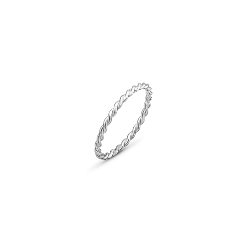 Кольцо Nana Серебряное кольцо ВИТОЕ 925 проба (18), серебро, 925 проба, серебрение, размер 18, серебряный