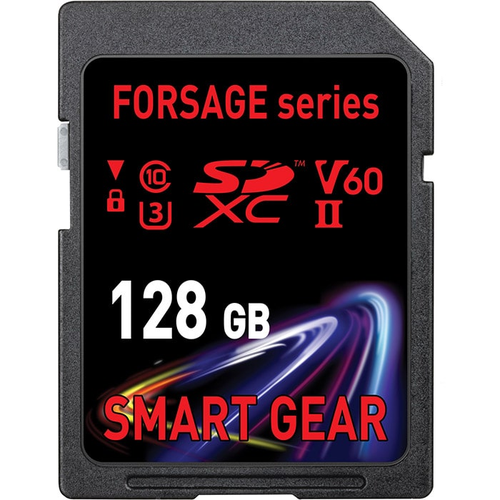 Карта памяти Smart Gear Forsage SDXC UHS-II V60 128GB